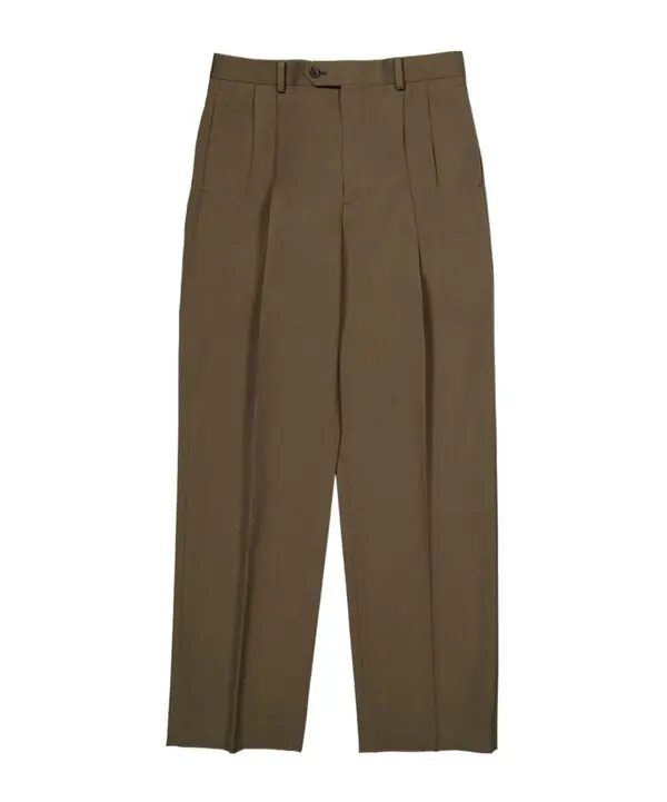 Auralee Pleated Straight-leg Pants