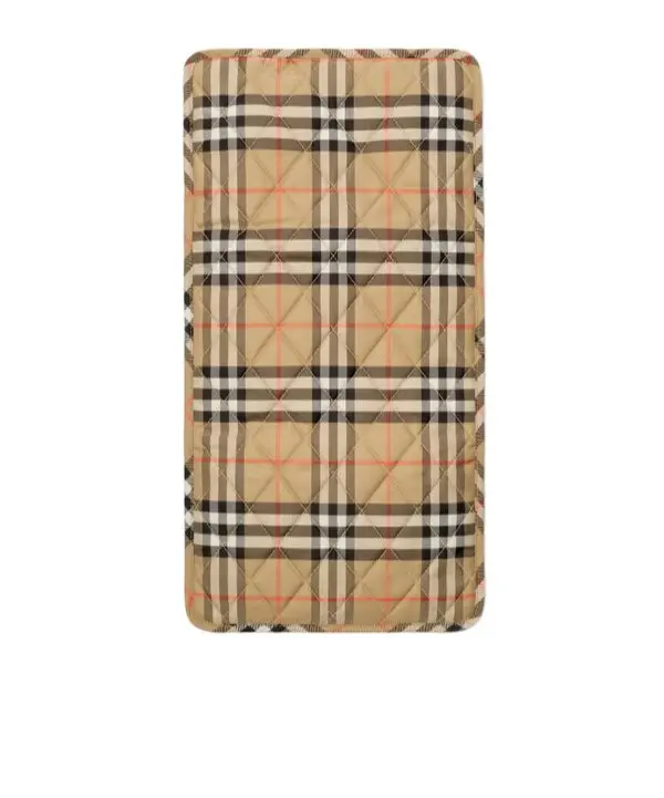 Burberry Check Trim Quilted Nylon Baby Changing Bag