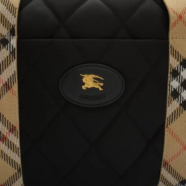 Burberry Check Trim Quilted Nylon Baby Changing Bag
