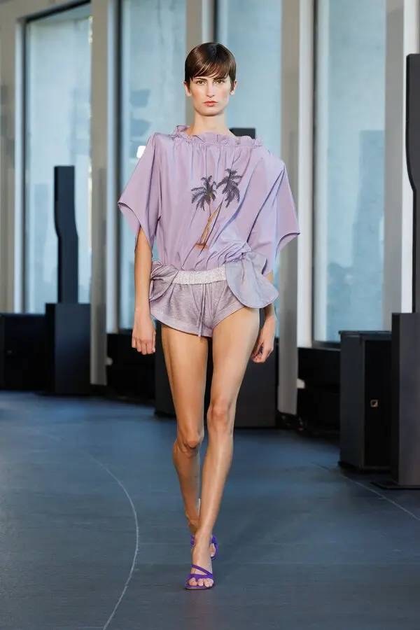Christopher Esber Mirage Palm Poplin Top