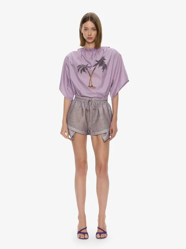Christopher Esber Mirage Palm Poplin Top