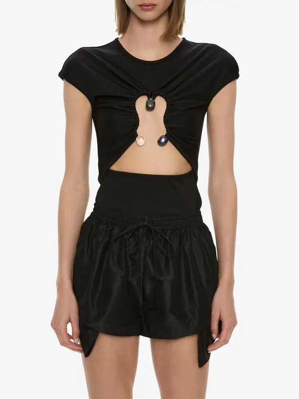 Christopher Esber Hiero Crystal Capped Tee
