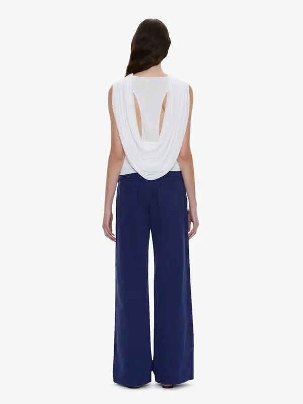 Christopher Esber Ripple Drape Top - White