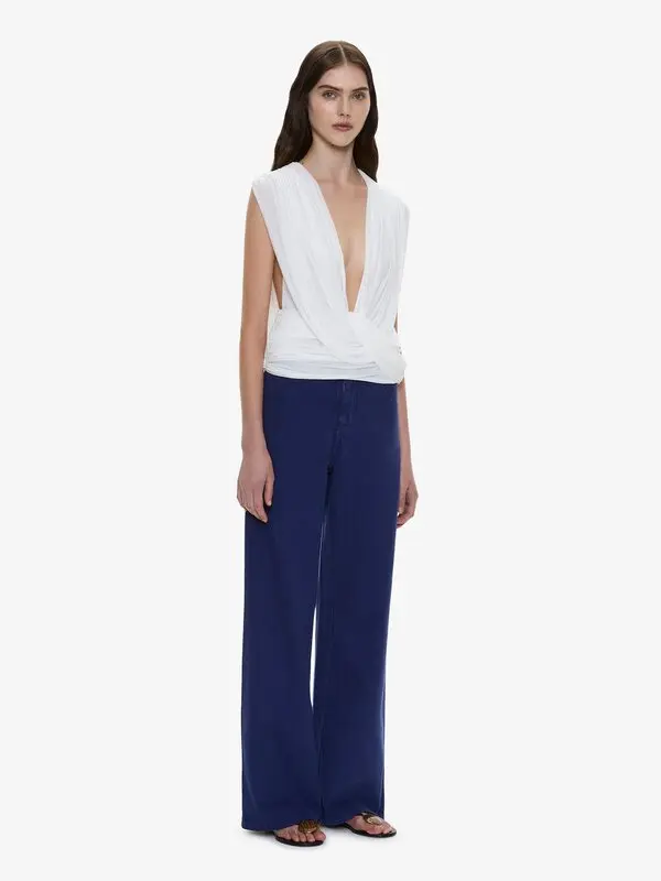 Christopher Esber Ripple Drape Top - White
