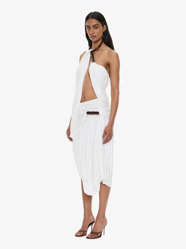 Christopher Esber Chime Necklace Drape Dress