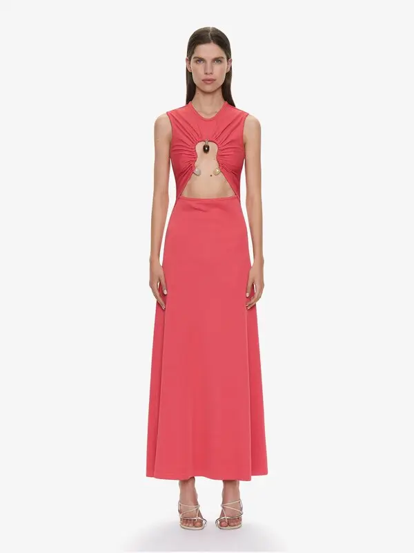 Christopher Esber Hiero Crystal Disconnect Tank Dress - Pink