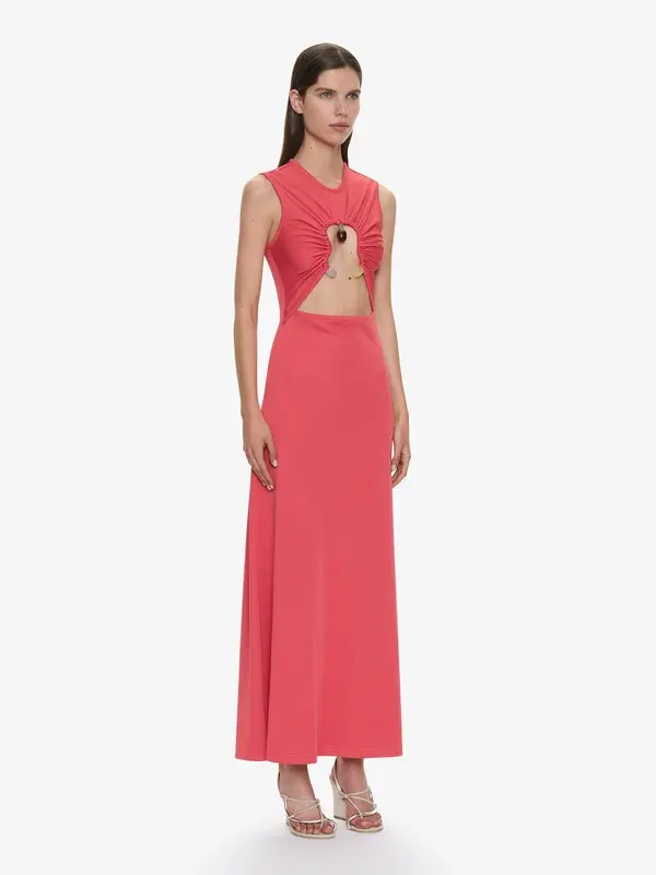 Christopher Esber Hiero Crystal Disconnect Tank Dress - Pink