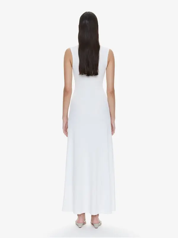 Christopher Esber Hiero Crystal Disconnect Tank Dress - White