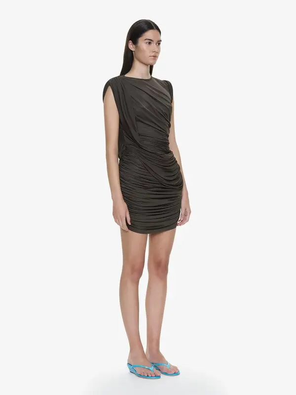 Christopher Esber Verve Twisted Tank Mini Dress - Brown