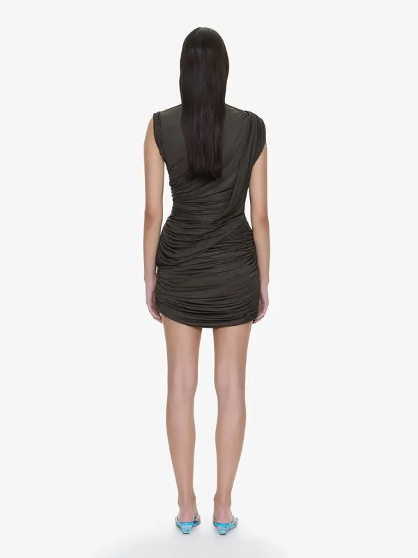 Christopher Esber Verve Twisted Tank Mini Dress - Brown