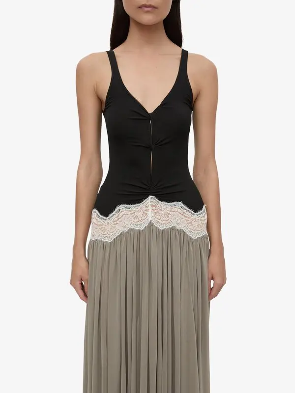 Christopher Esber Open Twist Verner Lace Tank Dress