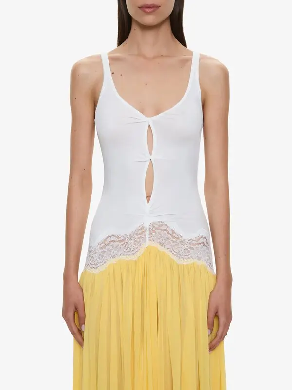 Christopher Esber Open Twist Verner Lace Tank Dress