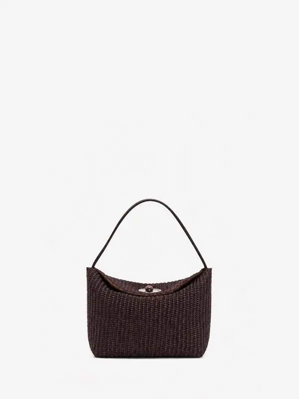 Christopher Esber Turnlock Raffia Mini Bag