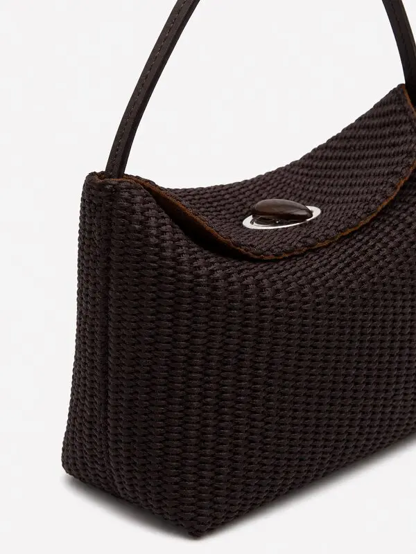 Christopher Esber Turnlock Raffia Mini Bag