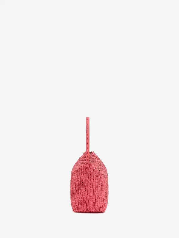 Christopher Esber Turnlock Raffia Mini Bag - Pink