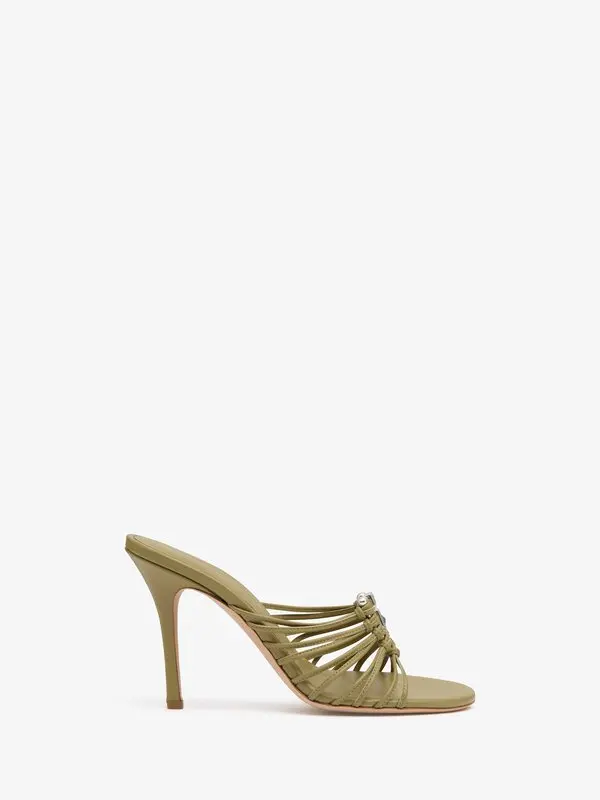 Christopher Esber Bezel Quartz Caged Stiletto Heeled Mules