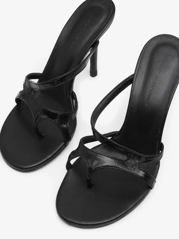 Christopher Esber Calathea Stiletto Heel Sandals - Black