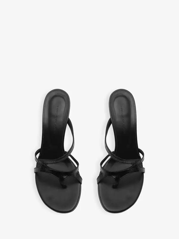 Christopher Esber Calathea Stiletto Heel Sandals - Black