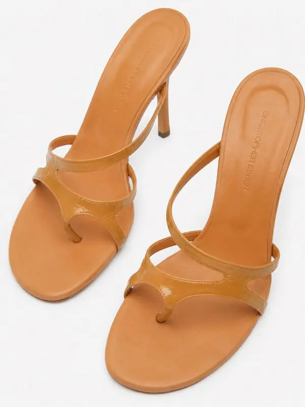 Christopher Esber Calathea Stiletto Heel Sandals - Brown