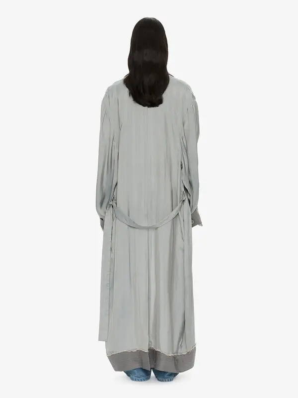 Christopher Esber Retract Tailored Duster Coat In Viscose Herringbone