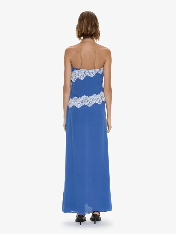 Christopher Esber Verve Lace Strapless Maxi Dress