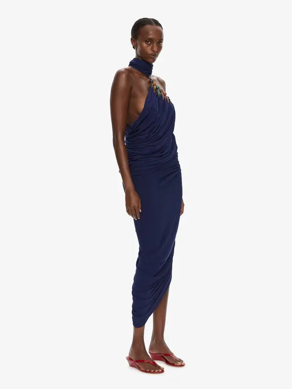 Christopher Esber Tropique Droplet Halter Dress