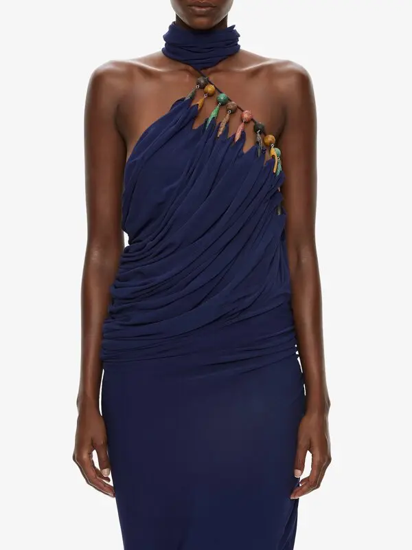 Christopher Esber Tropique Droplet Halter Dress