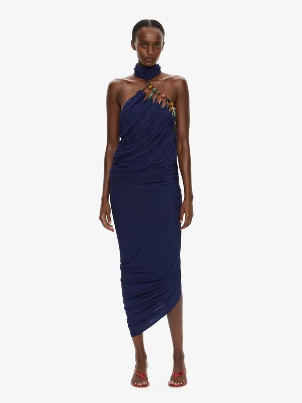 Christopher Esber Tropique Droplet Halter Dress