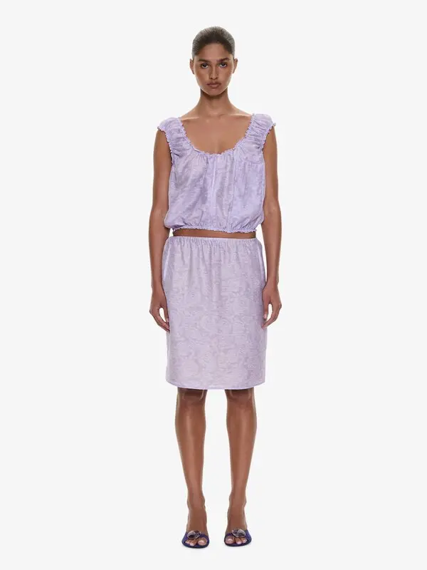 Christopher Esber Light Leak Jacquard Zip Up Top