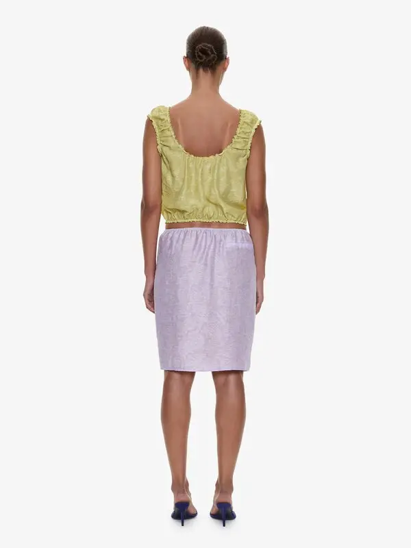 Christopher Esber Light Leak Jacquard Slip Skirt - Purple