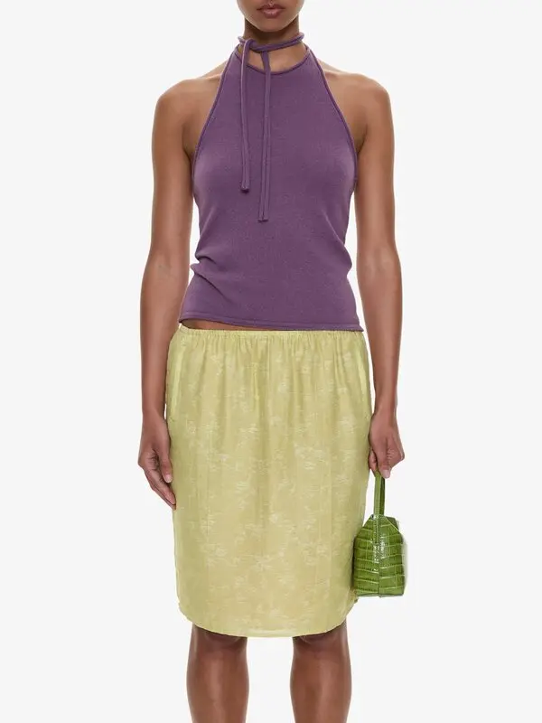 Christopher Esber Light Leak Jacquard Slip Skirt