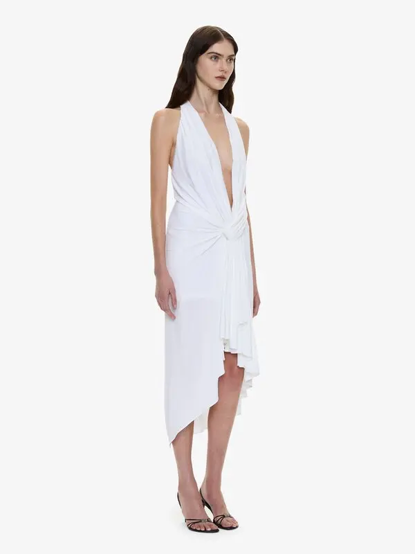 Christopher Esber Spire Cascade Midi Dress - White