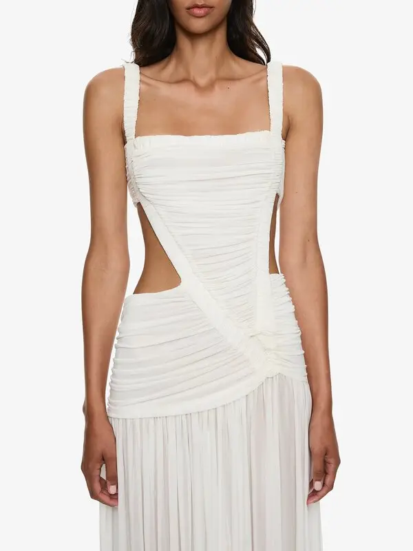 Christopher Esber Orion Separation Gown - White