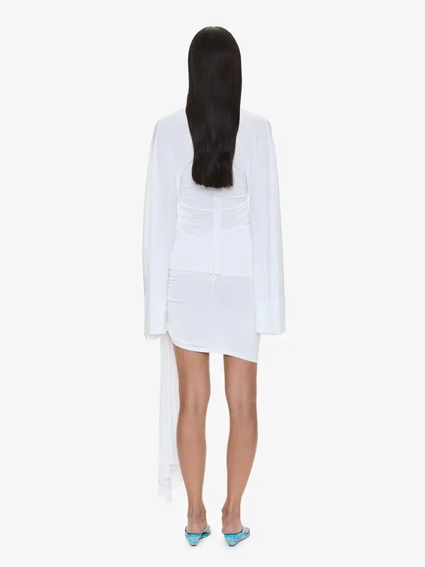 Christopher Esber Salacia Ruched Long Sleeve Top - White