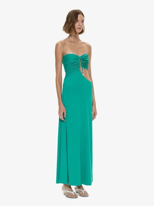 Christopher Esber Strapless Dress With Crystal Pendant