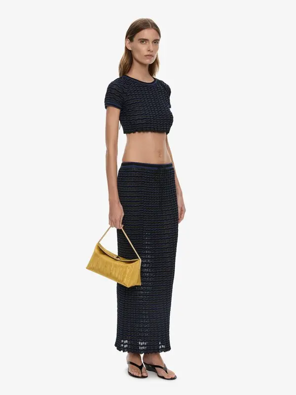 Christopher Esber Verano Striped Cropped Tee