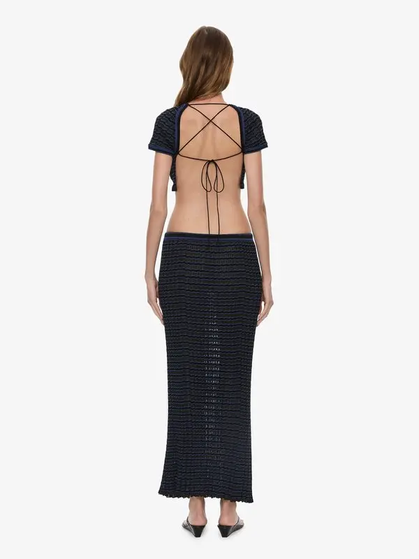 Christopher Esber Verano Striped Cropped Tee