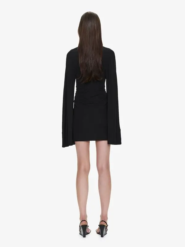 Christopher Esber Salacia Ruched Long Sleeve Mini Dress
