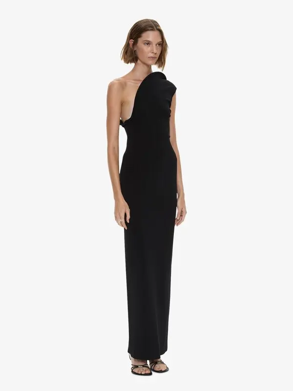 Christopher Esber Concave Wired One-shoulder Maxi Dress