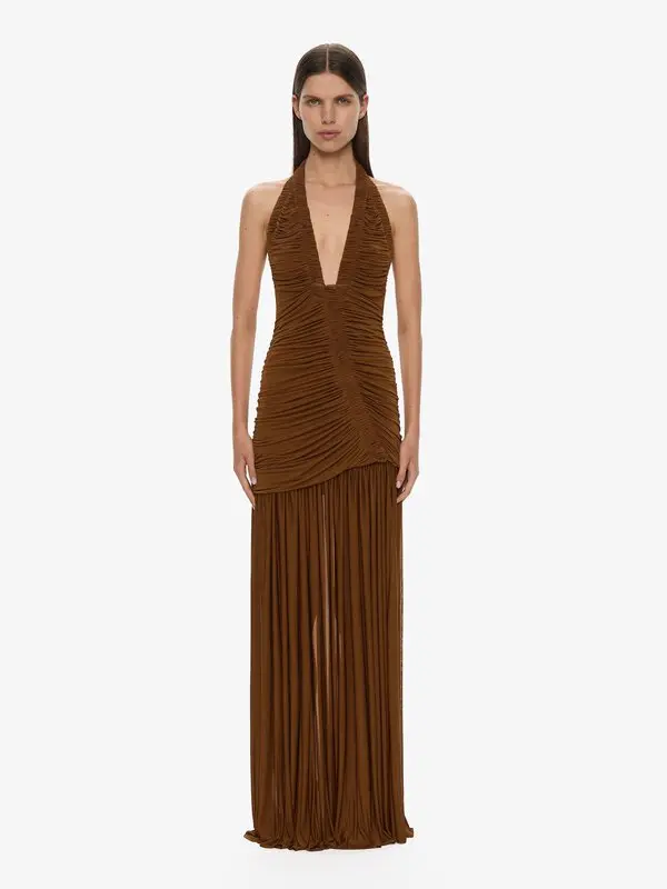 Christopher Esber Orion Gown - Brown