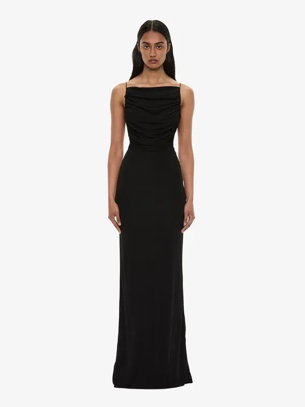 Christopher Esber Sculpted Ruched Maxi Dress - Black