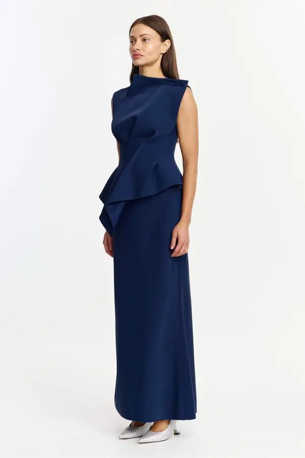 Acler Burbank Maxi Skirt - Sapphire