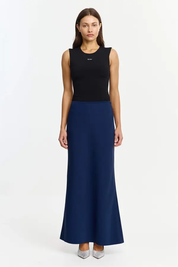 Acler Burbank Maxi Skirt - Sapphire
