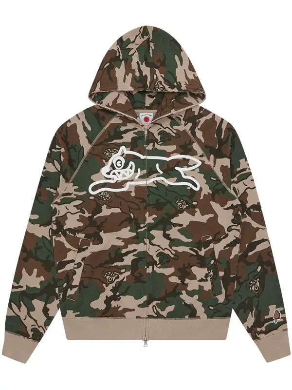 ICECREAM Camouflage Logo Cotton Hoodie