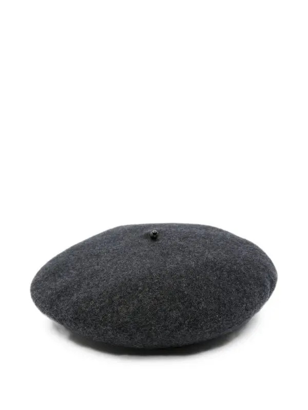 Brunello Cucinelli Wool Basque Hat - Black