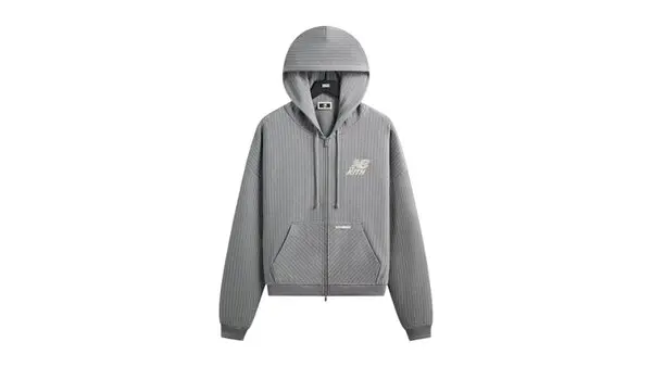 Kith X New Balance Pinstripe Braxton Zip Hoodie