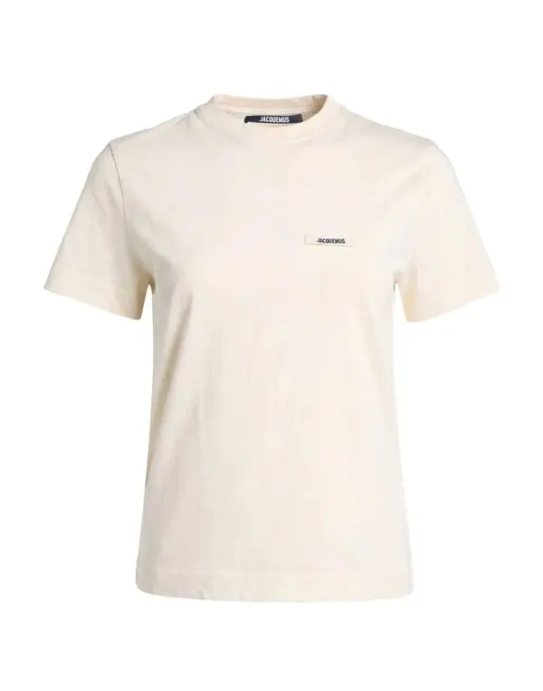 Jacquemus Cream Cotton T-shirt