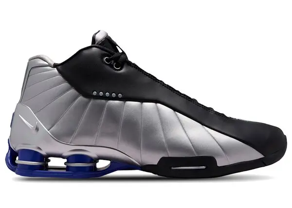 Nike Shox Bb4 Silver - Black/metallic Silver/lapis