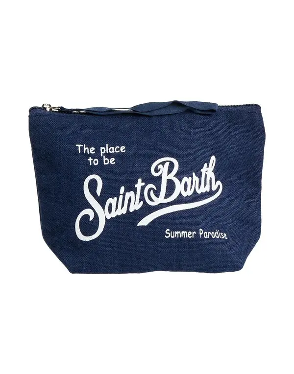 MC2 SAINT BARTH Handbag Linen, Cotton - Navy