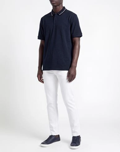 Armani Exchange Polo Shirt Size Cotton, Elastane - Blue